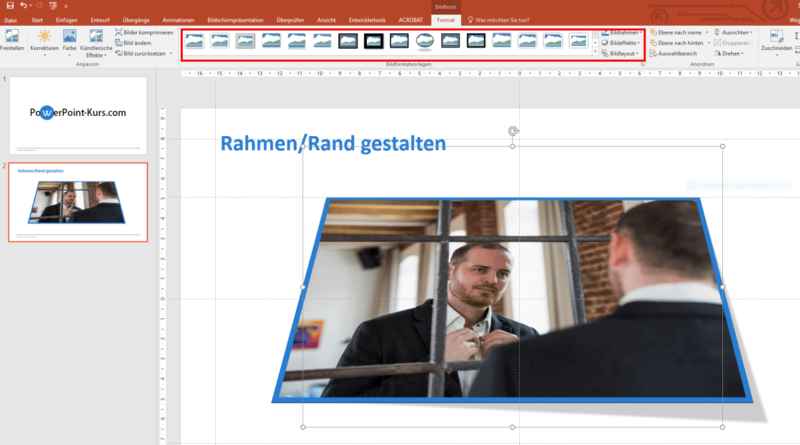 Bilder in PowerPoint bearbeiten - PowerPoint Schulungen und Seminare